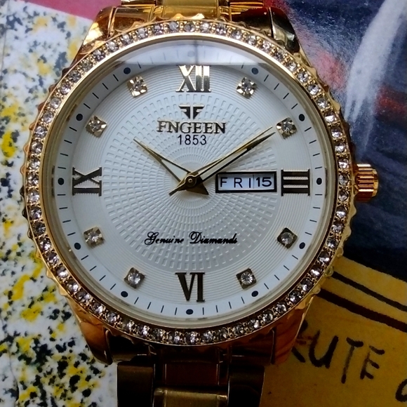 Fngeen | Accessories | Mens Fngeen Daydate Quartz Watch | Poshmark